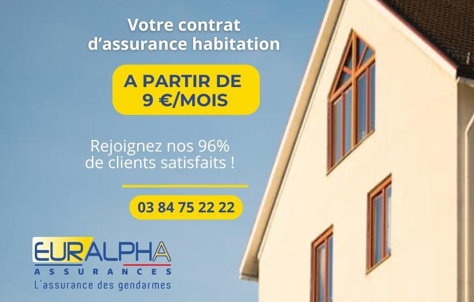 Votre contrat assurance habitation à partir de 9 € / mois - Euralpha ...